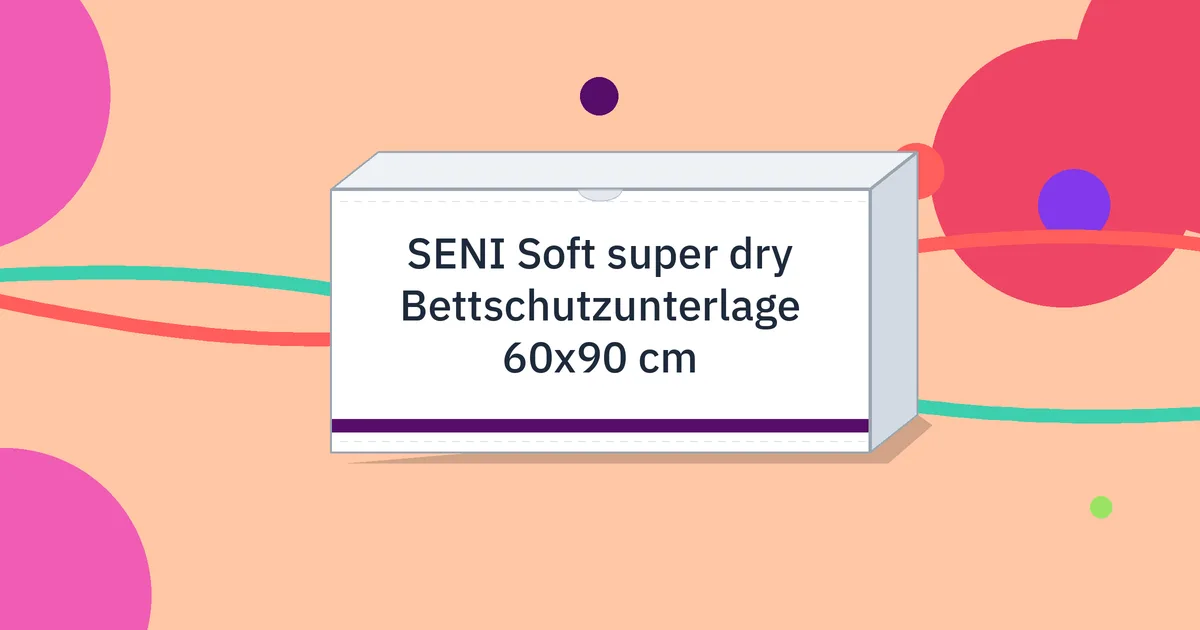 Symbolbild: Packung mit der Aufschrift SENI Soft super dry Bettschutzunterlage 60x90 cm (PZN 20024014) – Verfügbarkeit und Bezug in Apotheken in Frankfurt am Main