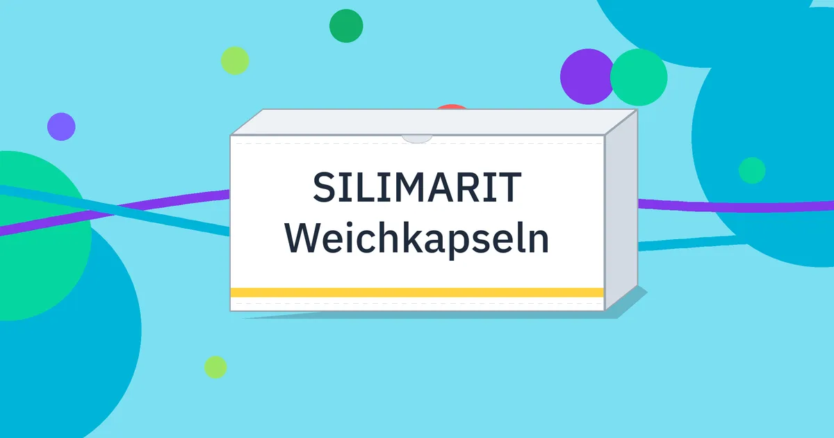 Symbolbild: Packung mit der Aufschrift SILIMARIT Weichkapseln (PZN 04648502) – Verfügbarkeit und Bezug in Apotheken in Frankfurt am Main