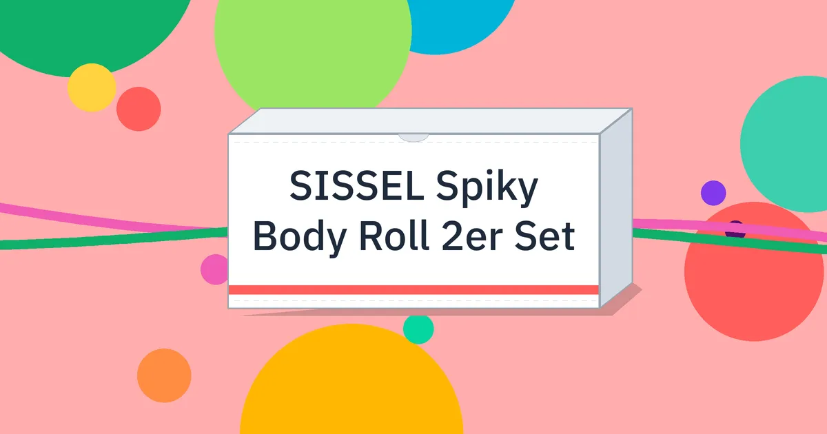 Symbolbild: Packung mit der Aufschrift SISSEL Spiky Body Roll 2er Set (PZN 13765891) – Verfügbarkeit und Bezug in Apotheken in Frankfurt am Main