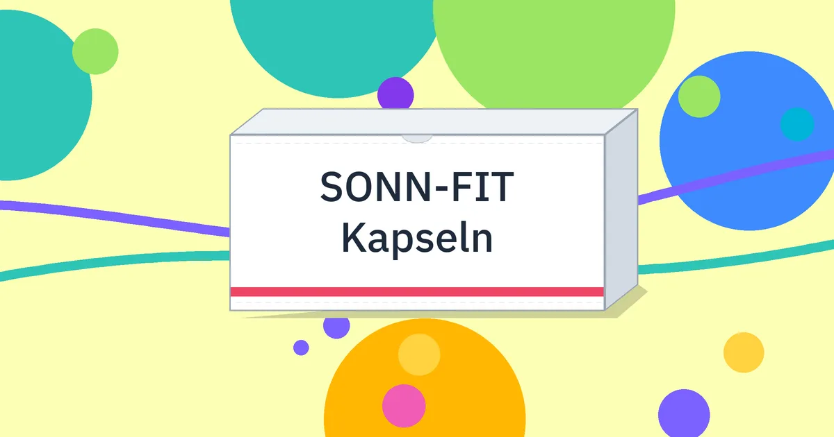 Symbolbild: Packung mit der Aufschrift SONN-FIT Kapseln (PZN 00884157) – Verfügbarkeit und Bezug in Apotheken in Frankfurt am Main