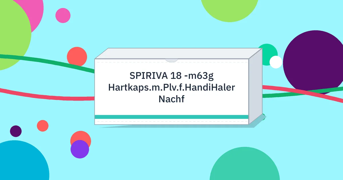 Symbolbild: Packung mit der Aufschrift SPIRIVA 18 -m63g Hartkaps.m.Plv.f.HandiHaler Nachf (PZN 07092181) – Verfügbarkeit und Bezug in Apotheken in Frankfurt am Main