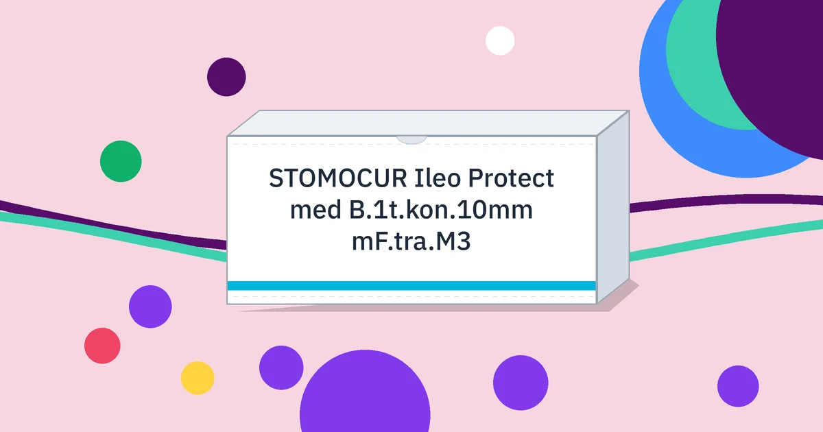 Symbolbild: Packung mit der Aufschrift STOMOCUR Ileo Protect med B.1t.kon.10mm mF.tra.M3 (PZN 17551431) – Verfügbarkeit und Bezug in Apotheken in Frankfurt am Main