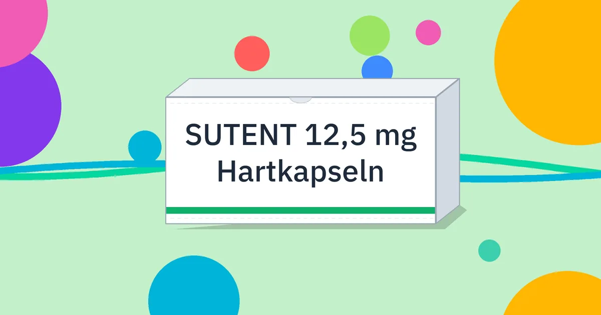 Symbolbild: Packung mit der Aufschrift SUTENT 12,5 mg Hartkapseln (PZN 01795220) – Verfügbarkeit und Bezug in Apotheken in Frankfurt am Main