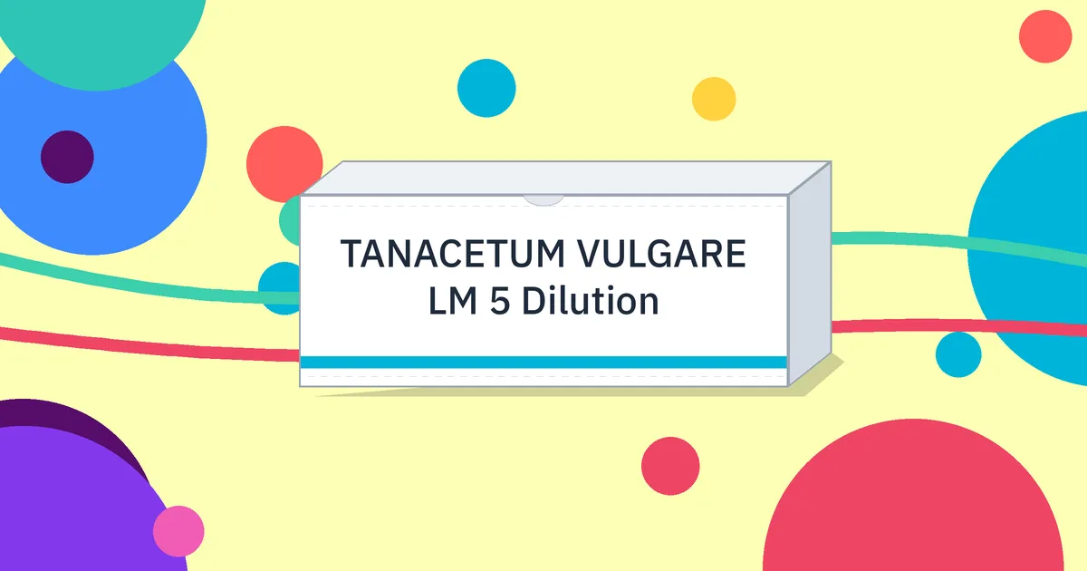 Symbolbild: Packung mit der Aufschrift TANACETUM VULGARE LM 5 Dilution (PZN 13212956) – Verfügbarkeit und Bezug in Apotheken in Frankfurt am Main