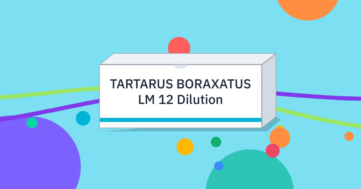 Symbolbild: Packung mit der Aufschrift TARTARUS BORAXATUS LM 12 Dilution (PZN 13214731) – Verfügbarkeit und Bezug in Apotheken in Frankfurt am Main