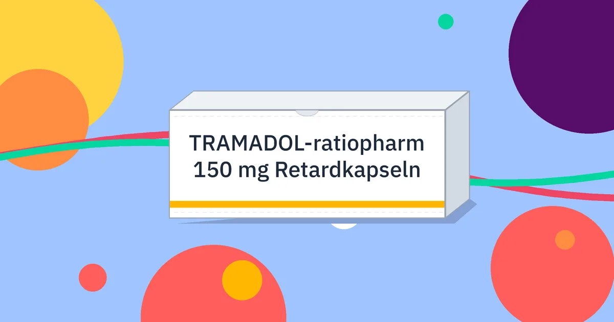 Symbolbild: Packung mit der Aufschrift TRAMADOL-ratiopharm 150 mg Retardkapseln (PZN 03931704) – Verfügbarkeit und Bezug in Apotheken in Frankfurt am Main