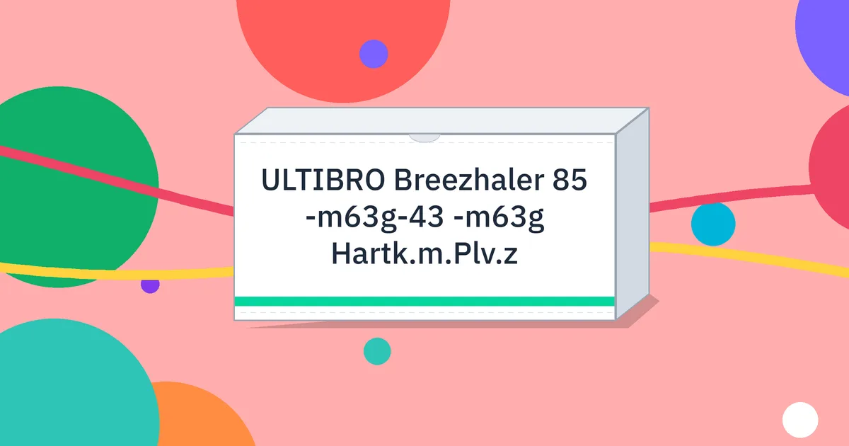 Symbolbild: Packung mit der Aufschrift ULTIBRO Breezhaler 85 -m63g-43 -m63g Hartk.m.Plv.z (PZN 13880942) – Verfügbarkeit und Bezug in Apotheken in Frankfurt am Main