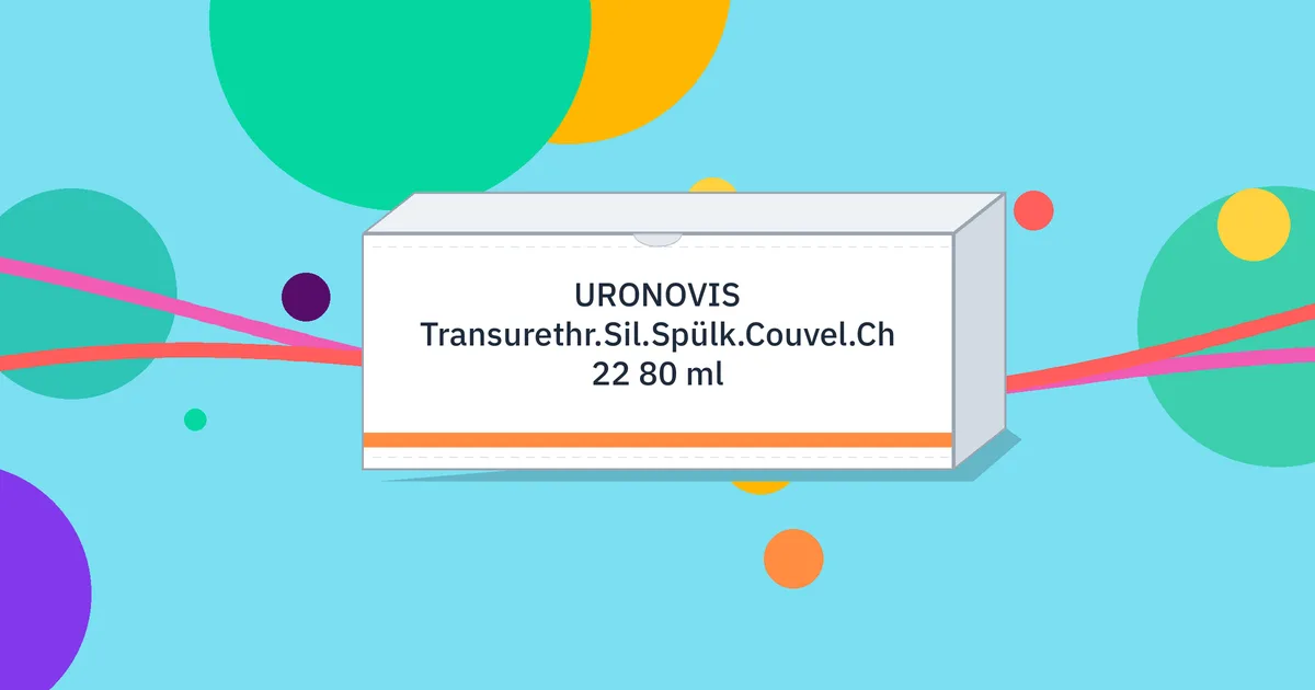 Symbolbild: Packung mit der Aufschrift URONOVIS Transurethr.Sil.Spülk.Couvel.Ch 22 80 ml (PZN 00796134) – Verfügbarkeit und Bezug in Apotheken in Frankfurt am Main