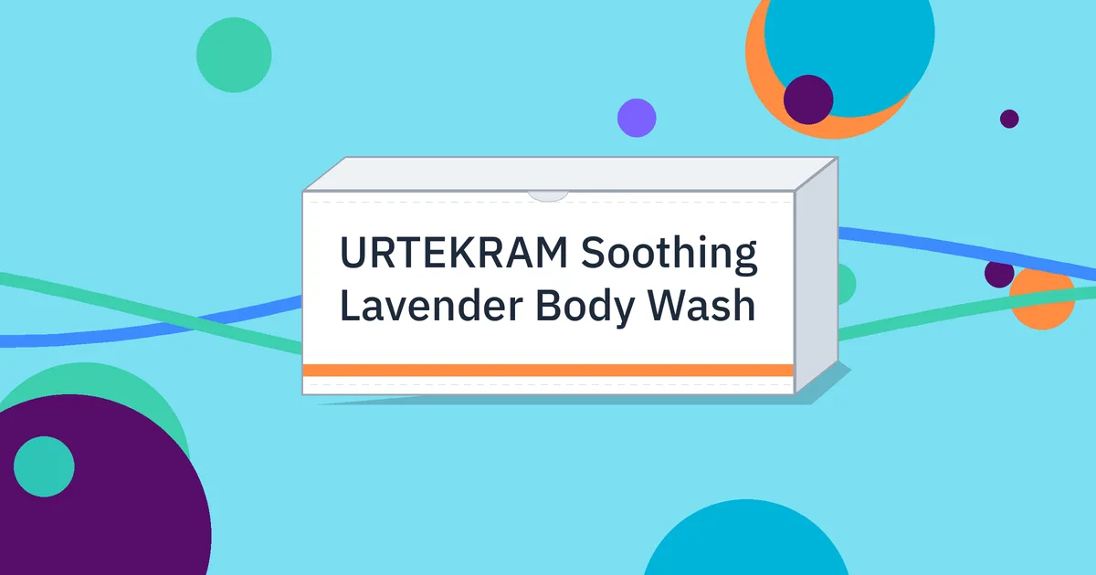 Symbolbild: Packung mit der Aufschrift URTEKRAM Soothing Lavender Body Wash (PZN 19478187) – Verfügbarkeit und Bezug in Apotheken in Frankfurt am Main
