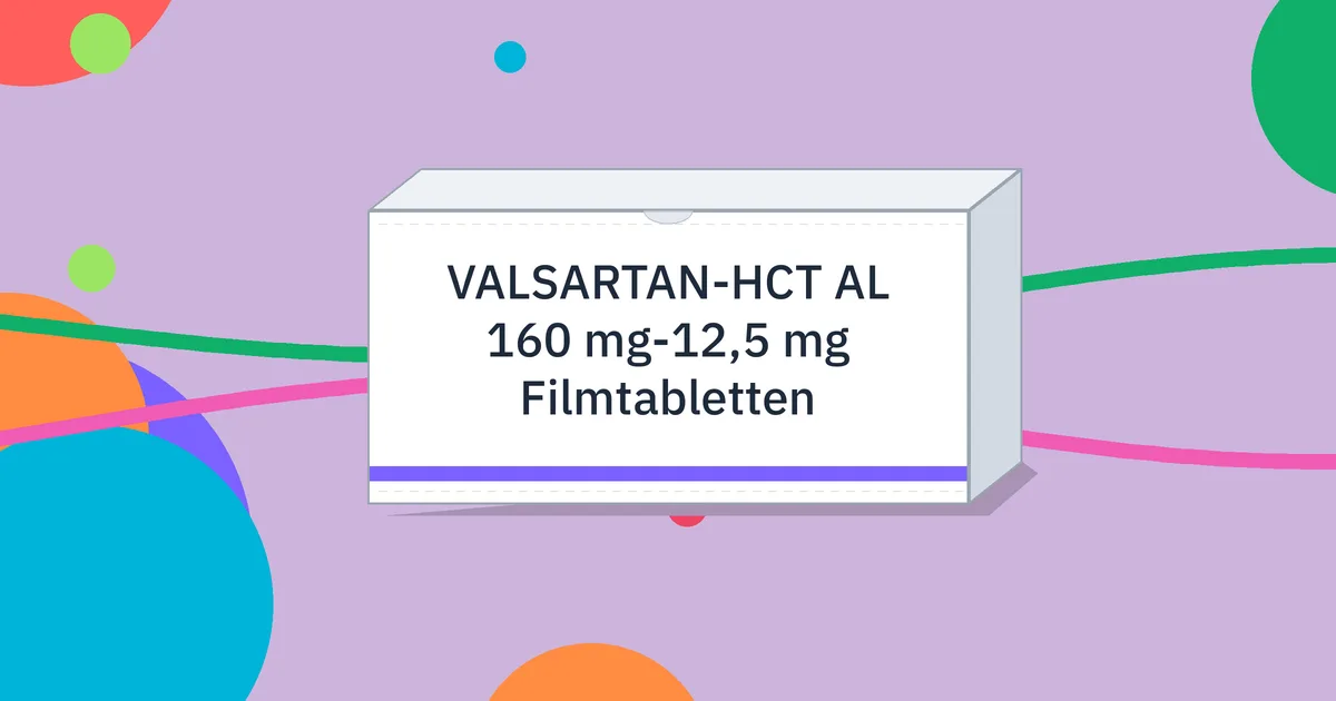 Symbolbild: Packung mit der Aufschrift VALSARTAN-HCT AL 160 mg-12,5 mg Filmtabletten (PZN 07758504) – Verfügbarkeit und Bezug in Apotheken in Frankfurt am Main