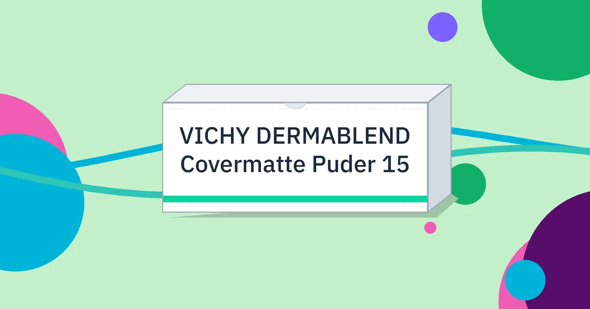 Symbolbild: Packung mit der Aufschrift VICHY DERMABLEND Covermatte Puder 15 (PZN 15317398) – Verfügbarkeit und Bezug in Apotheken in Frankfurt am Main