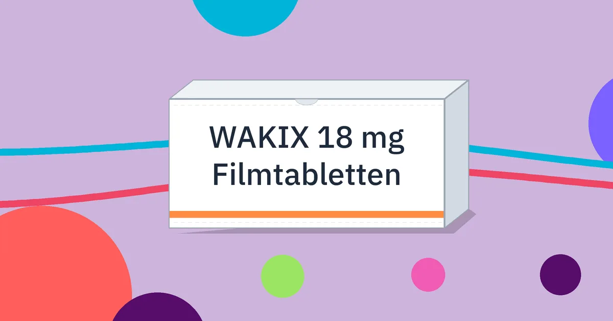 Symbolbild: Packung mit der Aufschrift WAKIX 18 mg Filmtabletten (PZN 16767258) – Verfügbarkeit und Bezug in Apotheken in Frankfurt am Main