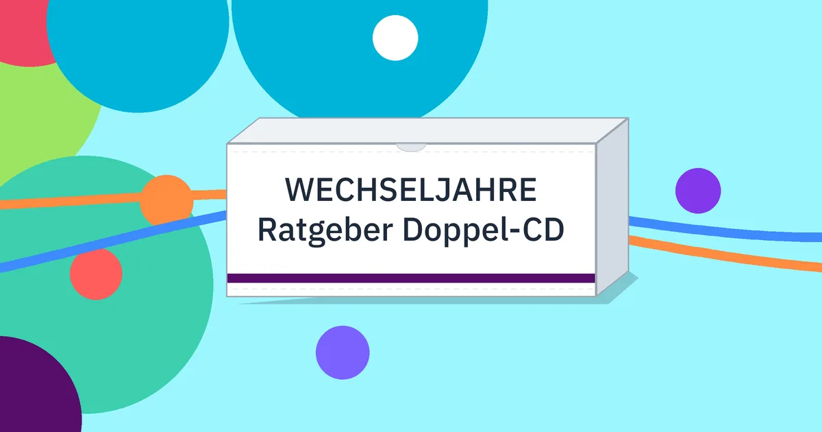 Symbolbild: Packung mit der Aufschrift WECHSELJAHRE Ratgeber Doppel-CD (PZN 06829685) – Verfügbarkeit und Bezug in Apotheken in Frankfurt am Main