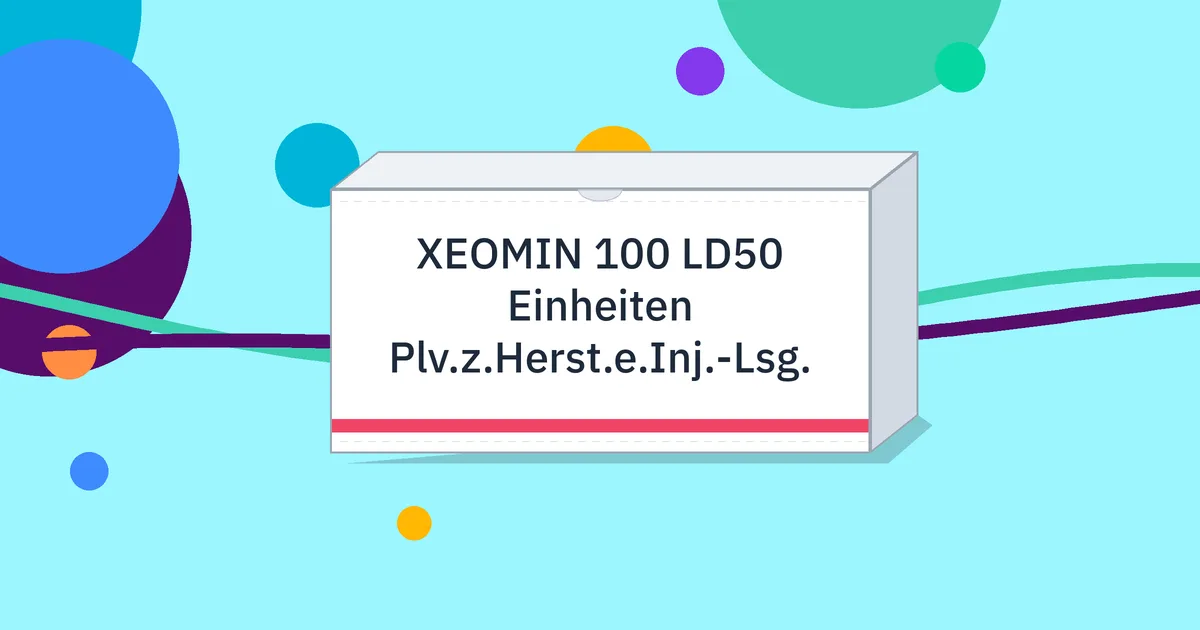 Symbolbild: Packung mit der Aufschrift XEOMIN 100 LD50 Einheiten Plv.z.Herst.e.Inj.-Lsg. (PZN 09197375) – Verfügbarkeit und Bezug in Apotheken in Frankfurt am Main