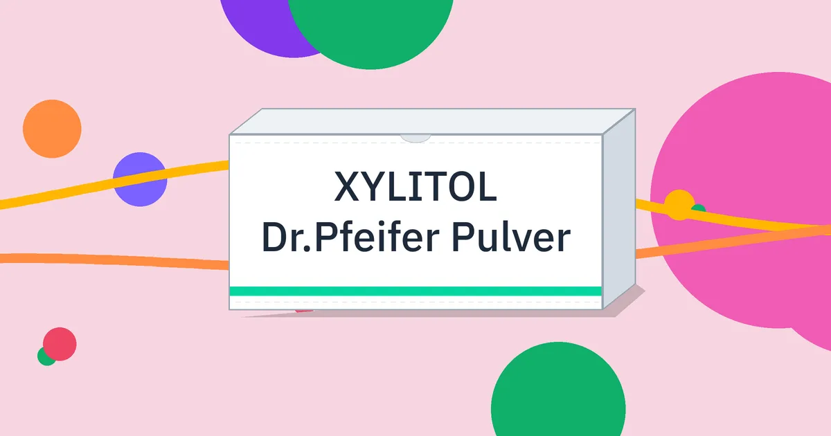 Symbolbild: Packung mit der Aufschrift XYLITOL Dr.Pfeifer Pulver (PZN 09784799) – Verfügbarkeit und Bezug in Apotheken in Frankfurt am Main