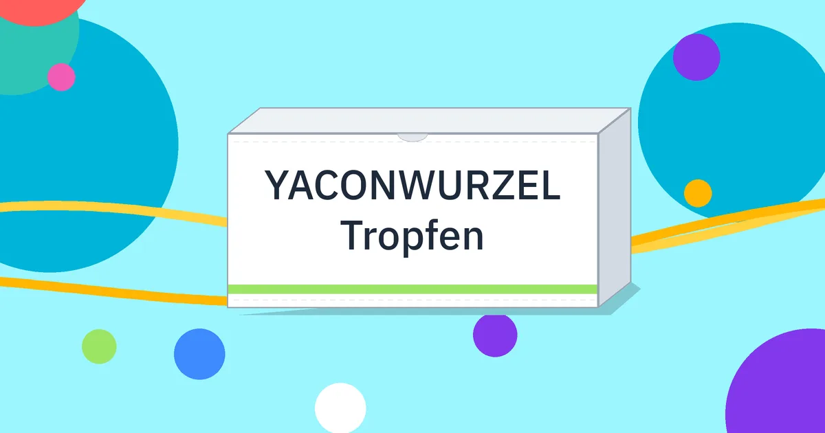 Symbolbild: Packung mit der Aufschrift YACONWURZEL Tropfen (PZN 16571584) – Verfügbarkeit und Bezug in Apotheken in Frankfurt am Main