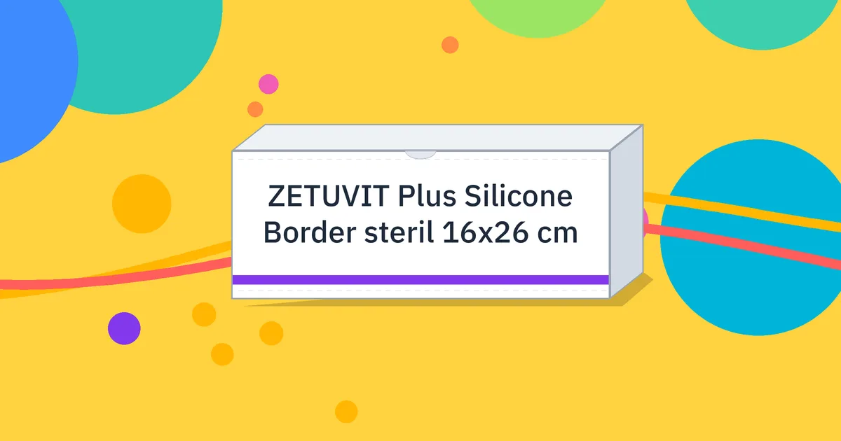 Symbolbild: Packung mit der Aufschrift ZETUVIT Plus Silicone Border steril 16x26 cm (PZN 20272114) – Verfügbarkeit und Bezug in Apotheken in Frankfurt am Main