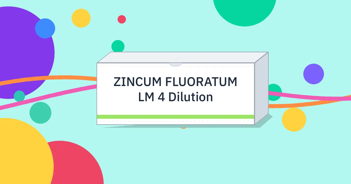 Symbolbild: Packung mit der Aufschrift ZINCUM FLUORATUM LM 4 Dilution (PZN 13293009) – Verfügbarkeit und Bezug in Apotheken in Frankfurt am Main