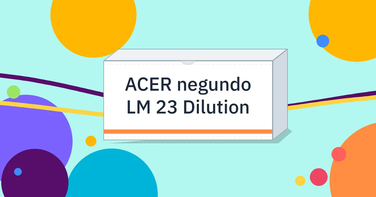 Symbolbild: Packung mit der Aufschrift ACER negundo LM 23 Dilution (PZN 13264456) – Verfügbarkeit und Bezug in Apotheken in Frankfurt am Main
