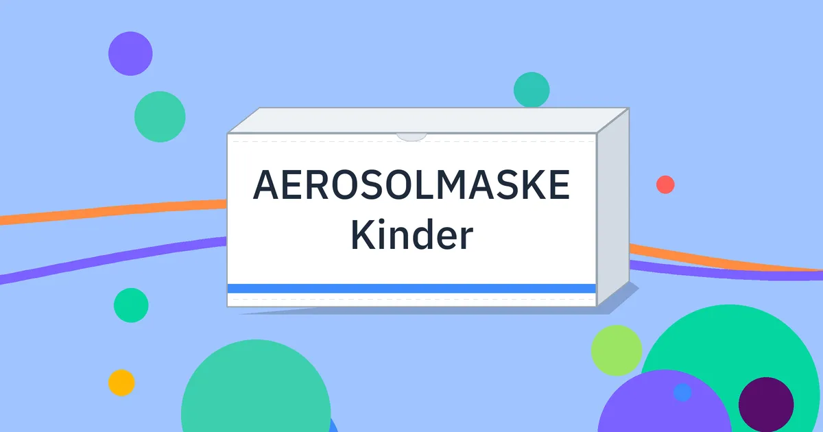 Symbolbild: Packung mit der Aufschrift AEROSOLMASKE Kinder (PZN 00540647) – Verfügbarkeit und Bezug in Apotheken in Frankfurt am Main
