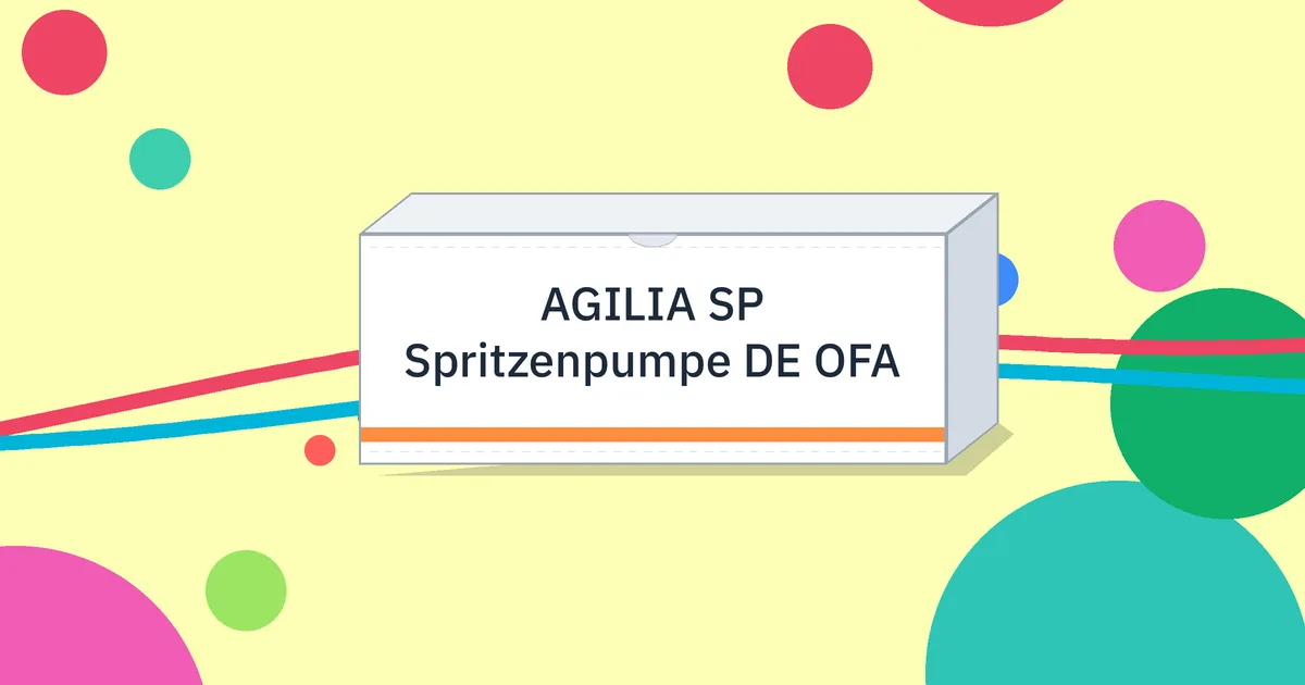 Symbolbild: Packung mit der Aufschrift AGILIA SP Spritzenpumpe DE OFA (PZN 19152764) – Verfügbarkeit und Bezug in Apotheken in Frankfurt am Main