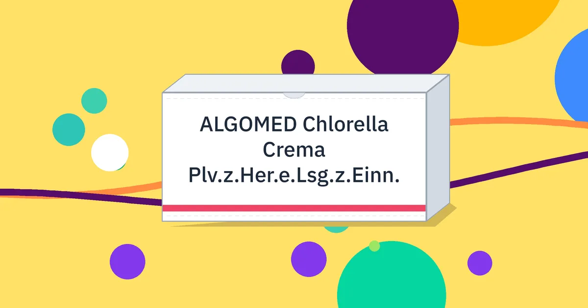 Symbolbild: Packung mit der Aufschrift ALGOMED Chlorella Crema Plv.z.Her.e.Lsg.z.Einn. (PZN 19484265) – Verfügbarkeit und Bezug in Apotheken in Frankfurt am Main
