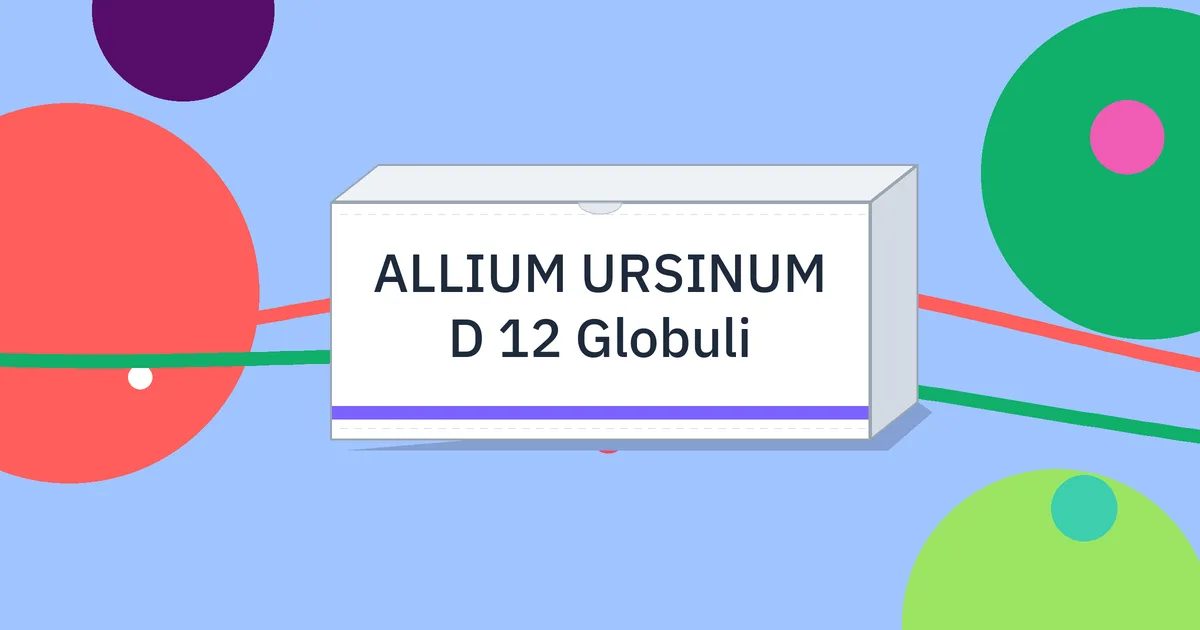 Symbolbild: Packung mit der Aufschrift ALLIUM URSINUM D 12 Globuli (PZN 16688659) – Verfügbarkeit und Bezug in Apotheken in Frankfurt am Main