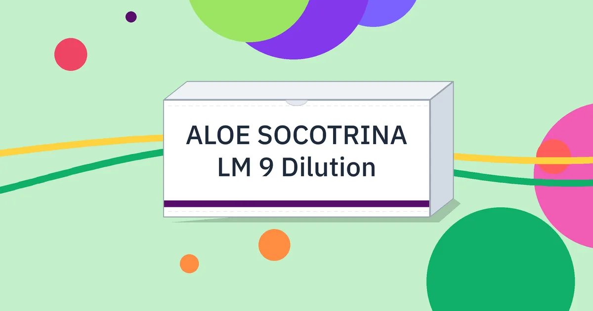 Symbolbild: Packung mit der Aufschrift ALOE SOCOTRINA LM 9 Dilution (PZN 13313350) – Verfügbarkeit und Bezug in Apotheken in Frankfurt am Main