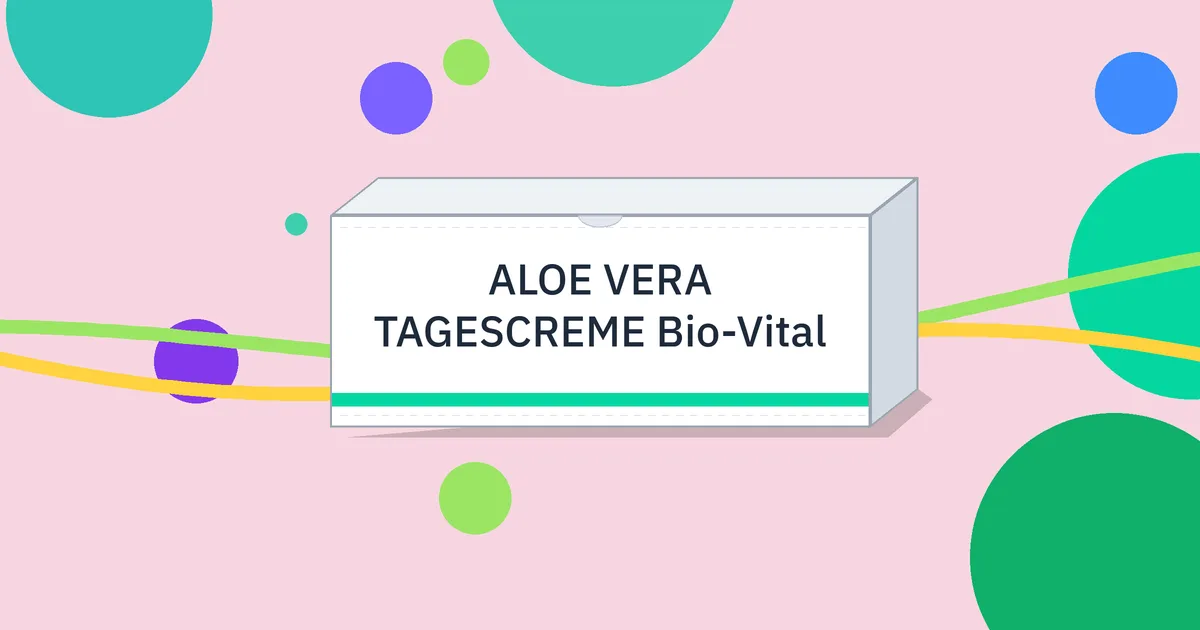 Symbolbild: Packung mit der Aufschrift ALOE VERA TAGESCREME Bio-Vital (PZN 15421693) – Verfügbarkeit und Bezug in Apotheken in Frankfurt am Main