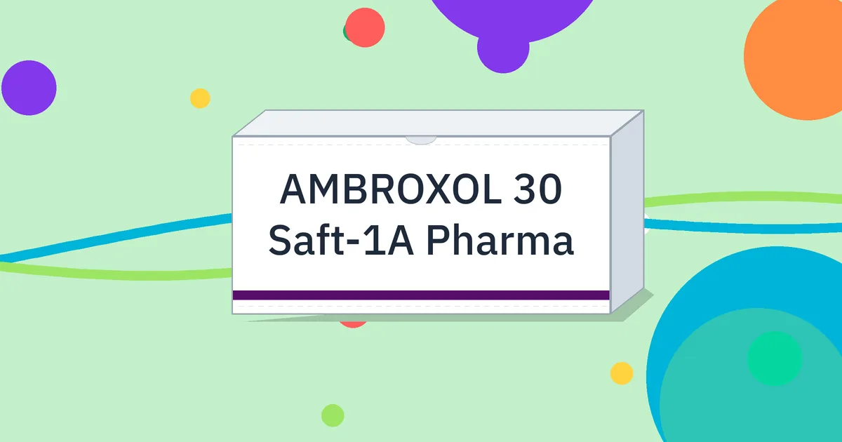 Symbolbild: Packung mit der Aufschrift AMBROXOL 30 Saft-1A Pharma (PZN 03201331) – Verfügbarkeit und Bezug in Apotheken in Frankfurt am Main