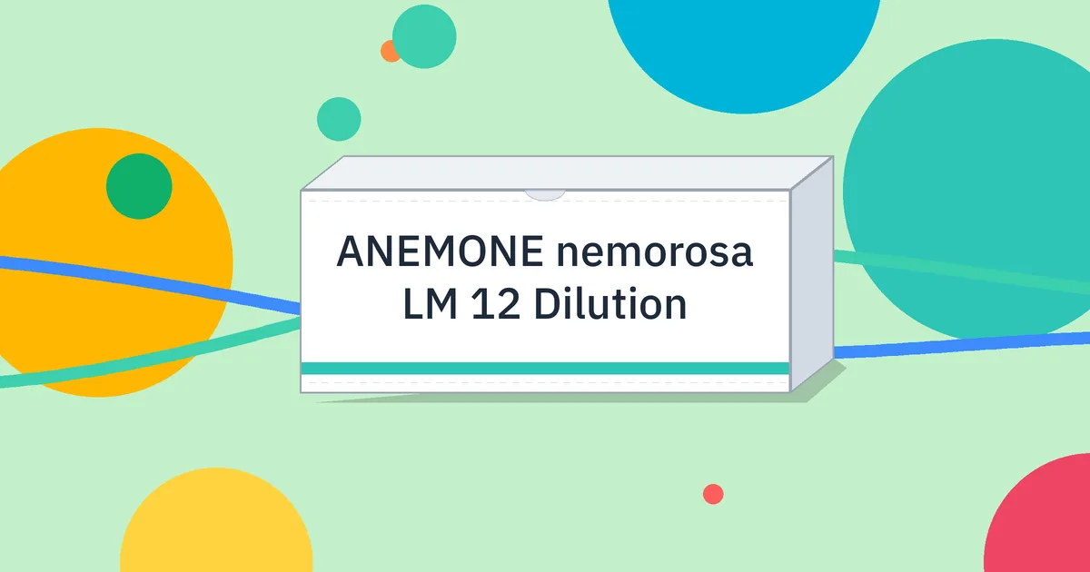 Symbolbild: Packung mit der Aufschrift ANEMONE nemorosa LM 12 Dilution (PZN 13366553) – Verfügbarkeit und Bezug in Apotheken in Frankfurt am Main