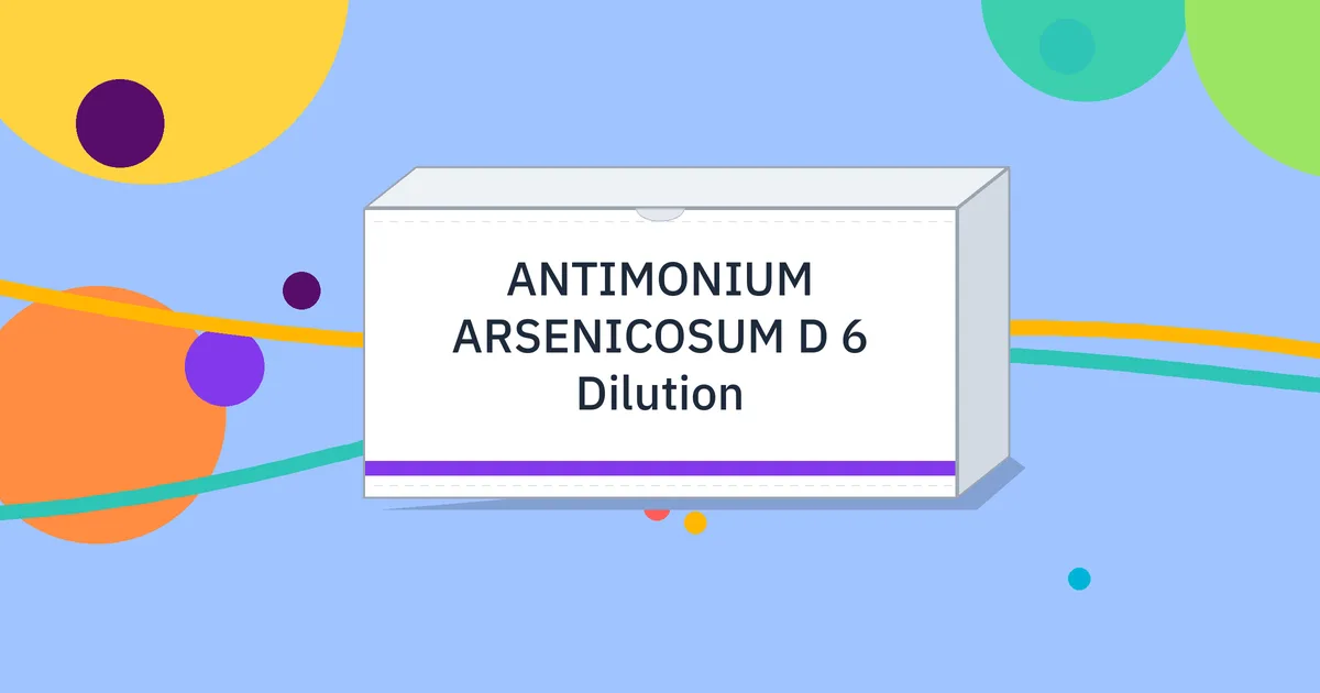 Symbolbild: Packung mit der Aufschrift ANTIMONIUM ARSENICOSUM D 6 Dilution (PZN 04203444) – Verfügbarkeit und Bezug in Apotheken in Frankfurt am Main