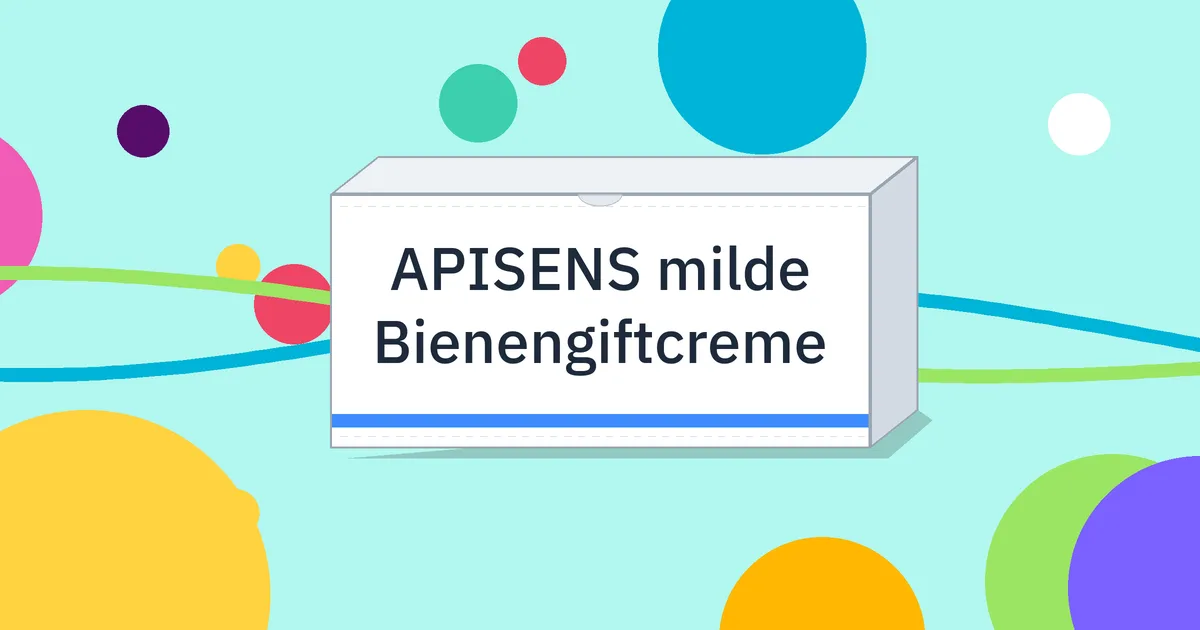 Symbolbild: Packung mit der Aufschrift APISENS milde Bienengiftcreme (PZN 20019674) – Verfügbarkeit und Bezug in Apotheken in Frankfurt am Main