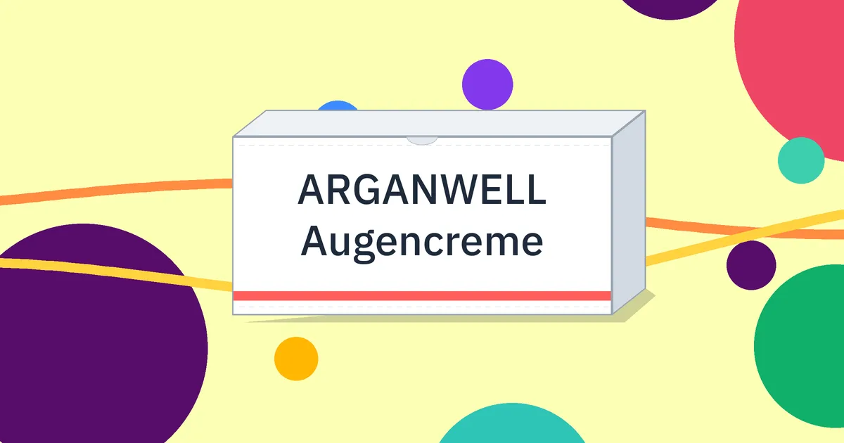 Symbolbild: Packung mit der Aufschrift ARGANWELL Augencreme (PZN 06438565) – Verfügbarkeit und Bezug in Apotheken in Frankfurt am Main