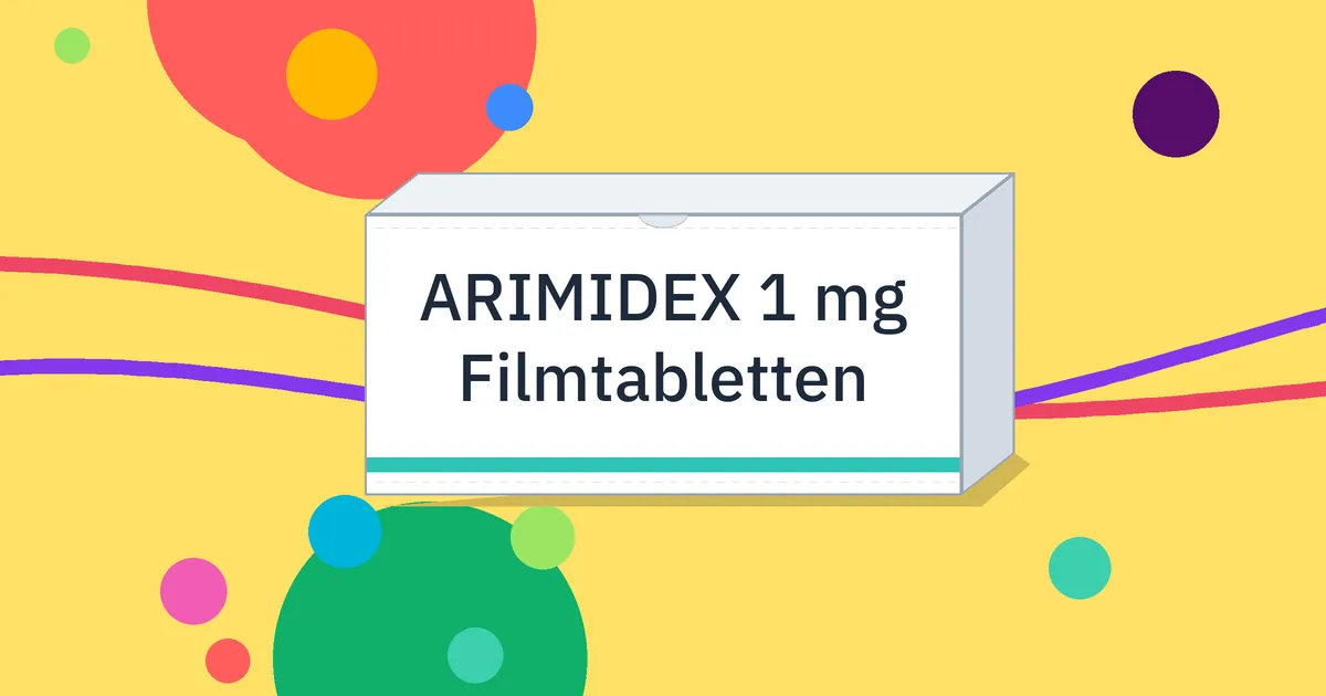 Symbolbild: Packung mit der Aufschrift ARIMIDEX 1 mg Filmtabletten (PZN 03931302) – Verfügbarkeit und Bezug in Apotheken in Frankfurt am Main