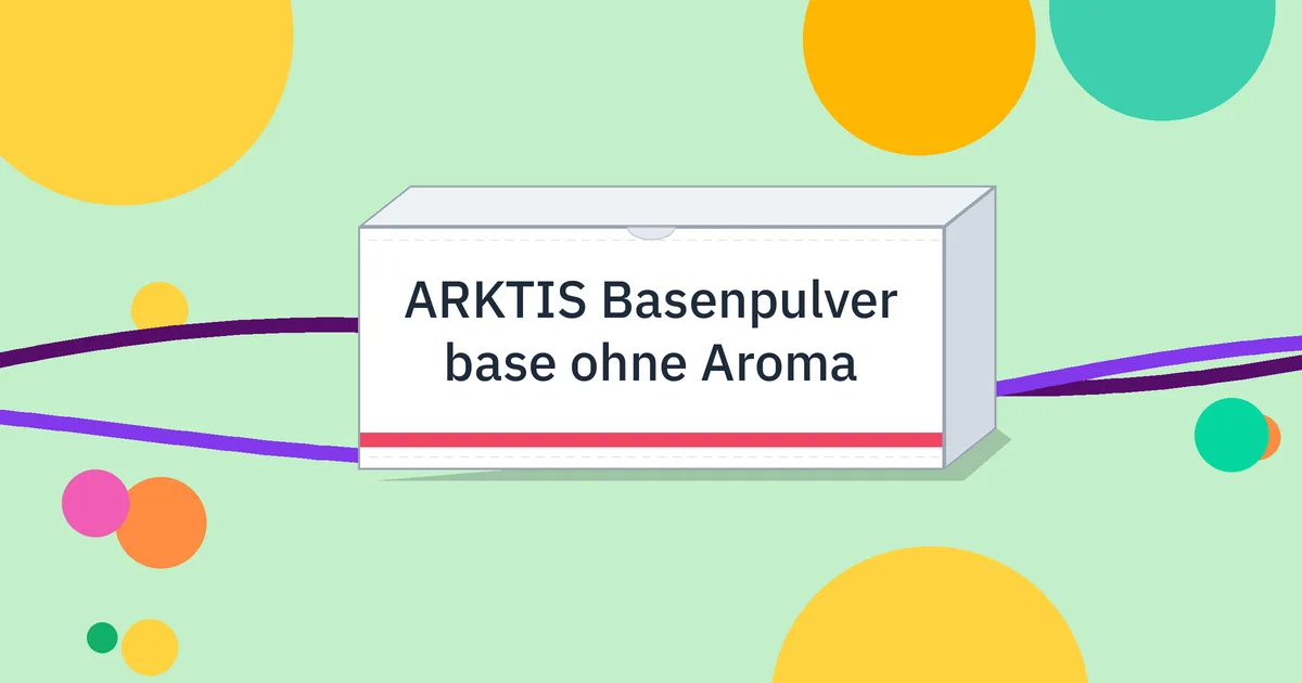 Symbolbild: Packung mit der Aufschrift ARKTIS Basenpulver base ohne Aroma (PZN 18240704) – Verfügbarkeit und Bezug in Apotheken in Frankfurt am Main