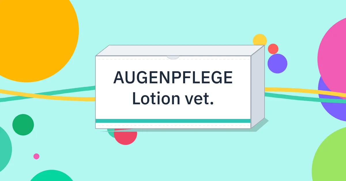 Symbolbild: Packung mit der Aufschrift AUGENPFLEGE Lotion vet. (PZN 05480973) – Verfügbarkeit und Bezug in Apotheken in Frankfurt am Main