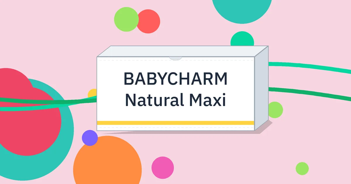 Symbolbild: Packung mit der Aufschrift BABYCHARM Natural Maxi (PZN 07550005) – Verfügbarkeit und Bezug in Apotheken in Frankfurt am Main