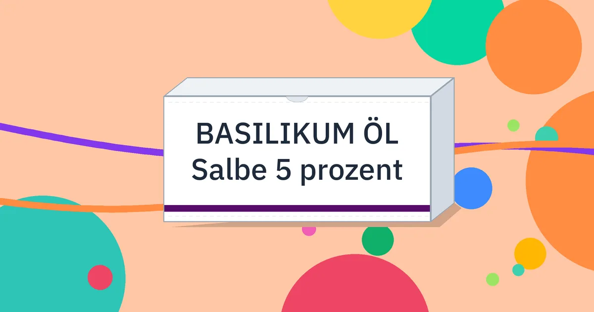 Symbolbild: Packung mit der Aufschrift BASILIKUM ÖL Salbe 5 prozent (PZN 18179896) – Verfügbarkeit und Bezug in Apotheken in Frankfurt am Main