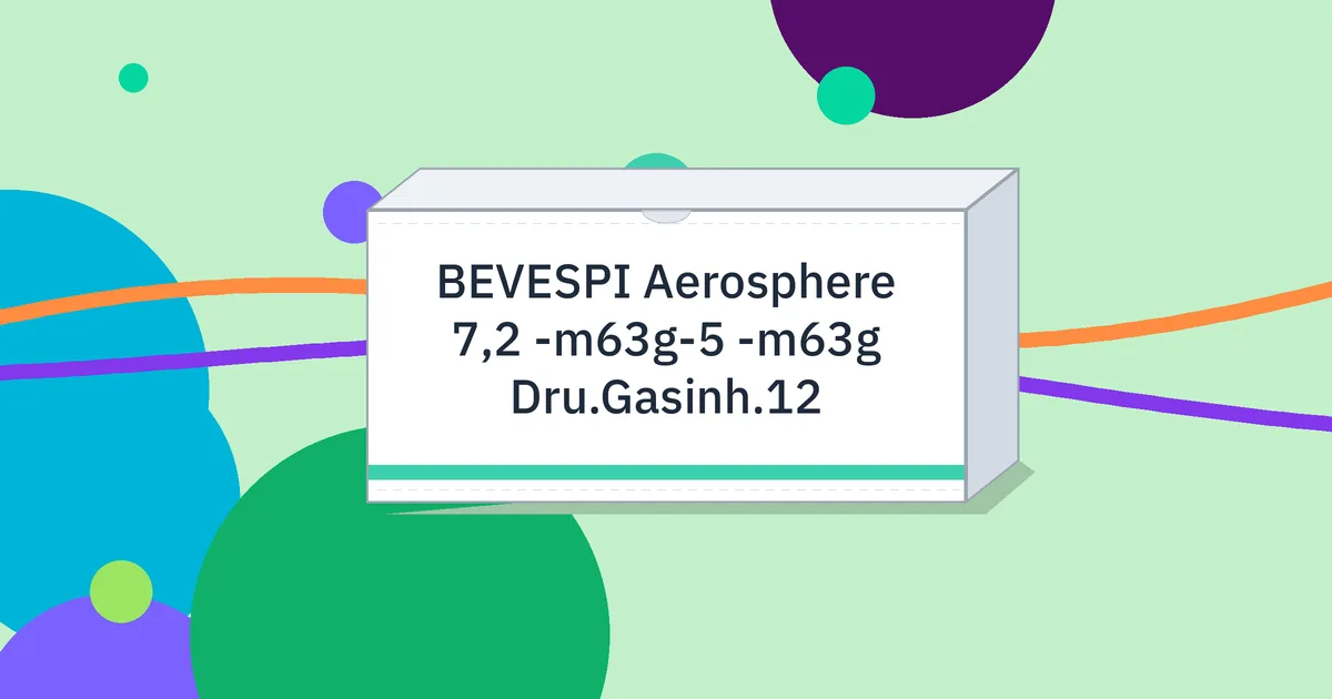 Symbolbild: Packung mit der Aufschrift BEVESPI Aerosphere 7,2 -m63g-5 -m63g Dru.Gasinh.12 (PZN 16875189) – Verfügbarkeit und Bezug in Apotheken in Frankfurt am Main