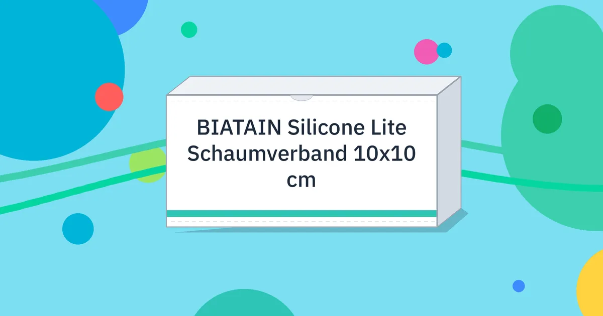 Symbolbild: Packung mit der Aufschrift BIATAIN Silicone Lite Schaumverband 10x10 cm (PZN 20344492) – Verfügbarkeit und Bezug in Apotheken in Frankfurt am Main