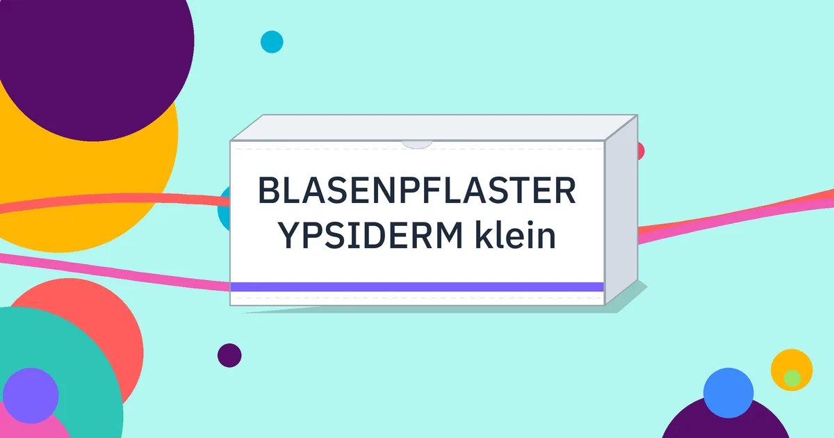 Symbolbild: Packung mit der Aufschrift BLASENPFLASTER YPSIDERM klein (PZN 00600266) – Verfügbarkeit und Bezug in Apotheken in Frankfurt am Main