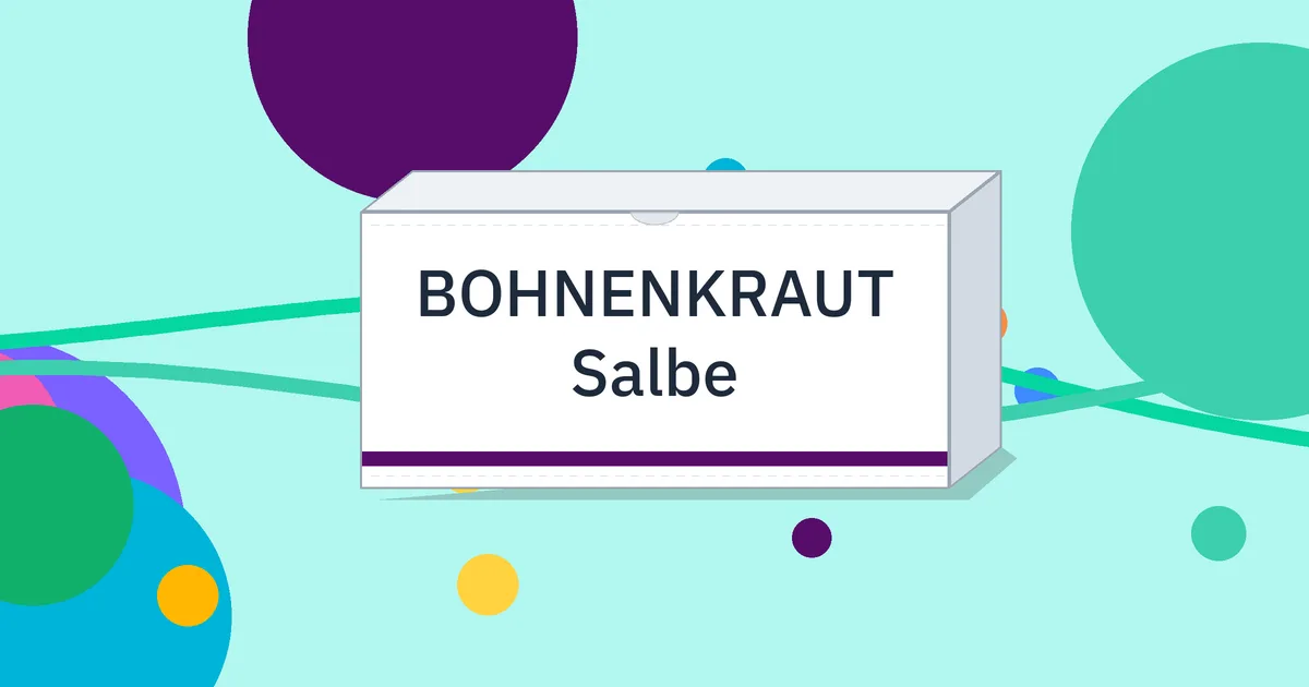 Symbolbild: Packung mit der Aufschrift BOHNENKRAUT Salbe (PZN 17937426) – Verfügbarkeit und Bezug in Apotheken in Frankfurt am Main