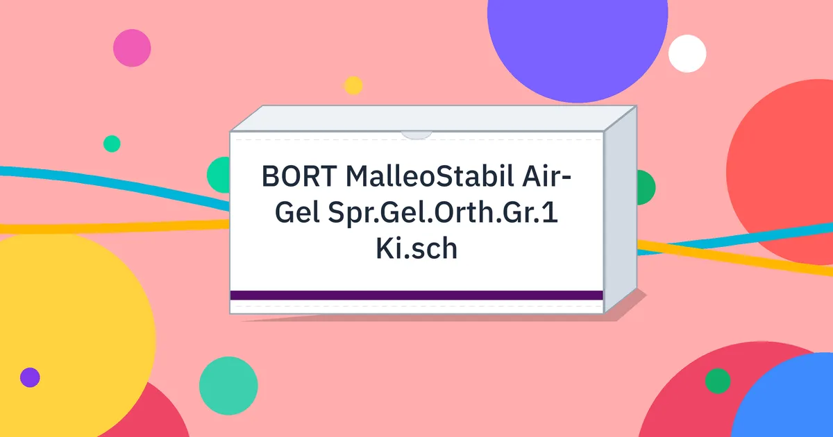 Symbolbild: Packung mit der Aufschrift BORT MalleoStabil Air-Gel Spr.Gel.Orth.Gr.1 Ki.sch (PZN 09738871) – Verfügbarkeit und Bezug in Apotheken in Frankfurt am Main