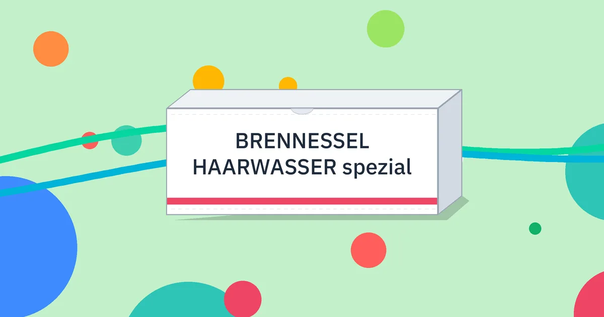 Symbolbild: Packung mit der Aufschrift BRENNESSEL HAARWASSER spezial (PZN 08648539) – Verfügbarkeit und Bezug in Apotheken in Frankfurt am Main