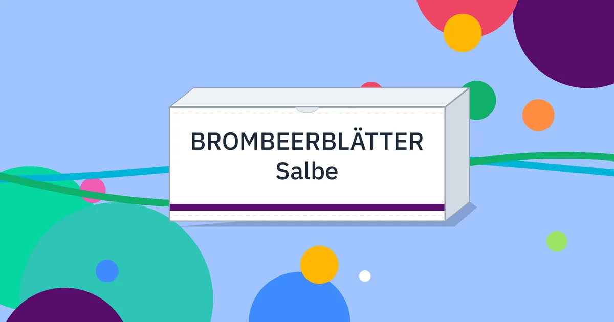 Symbolbild: Packung mit der Aufschrift BROMBEERBLÄTTER Salbe (PZN 17937509) – Verfügbarkeit und Bezug in Apotheken in Frankfurt am Main