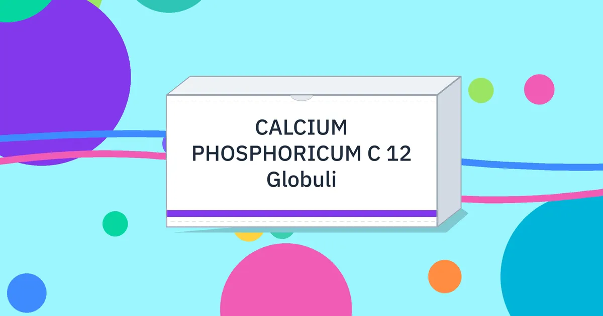 Symbolbild: Packung mit der Aufschrift CALCIUM PHOSPHORICUM C 12 Globuli (PZN 04209435) – Verfügbarkeit und Bezug in Apotheken in Frankfurt am Main