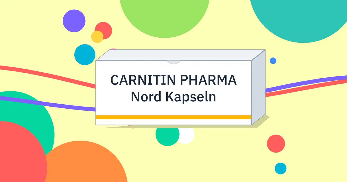Symbolbild: Packung mit der Aufschrift CARNITIN PHARMA Nord Kapseln (PZN 10762001) – Verfügbarkeit und Bezug in Apotheken in Frankfurt am Main