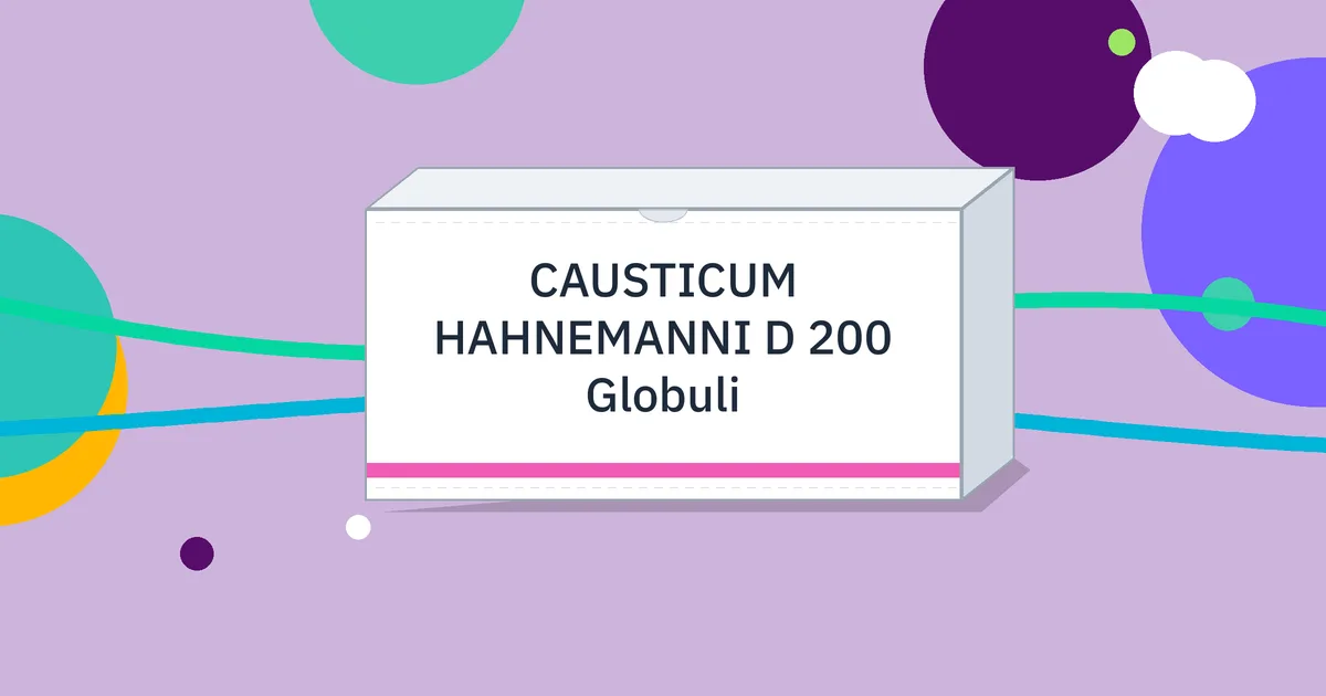 Symbolbild: Packung mit der Aufschrift CAUSTICUM HAHNEMANNI D 200 Globuli (PZN 02896130) – Verfügbarkeit und Bezug in Apotheken in Frankfurt am Main