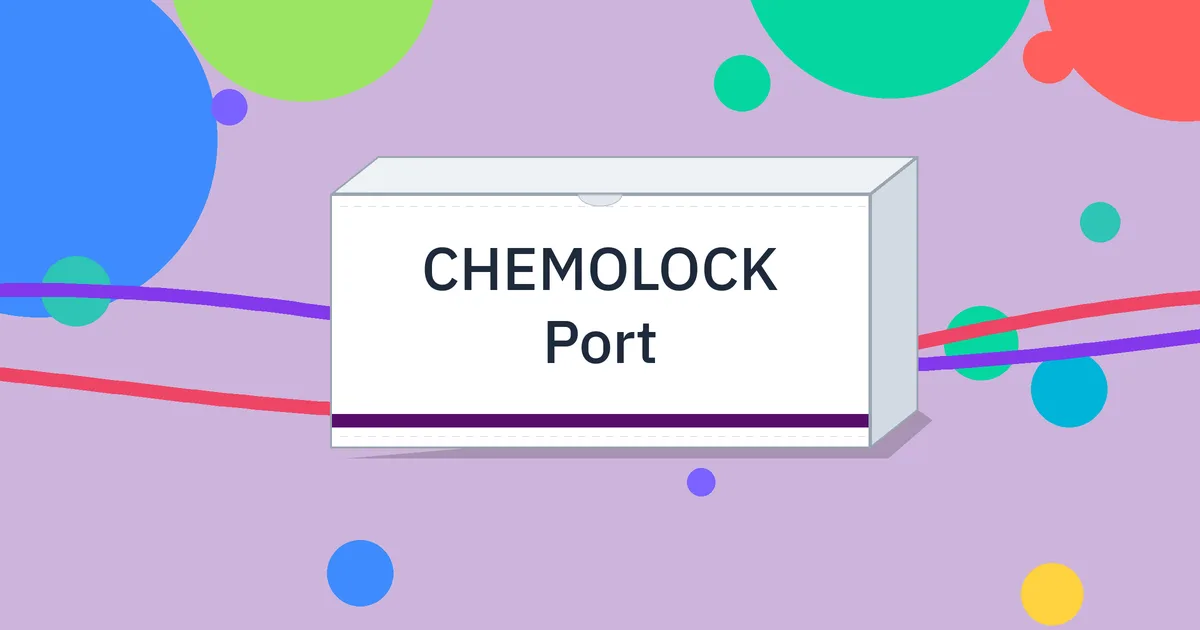 Symbolbild: Packung mit der Aufschrift CHEMOLOCK Port (PZN 18499075) – Verfügbarkeit und Bezug in Apotheken in Frankfurt am Main